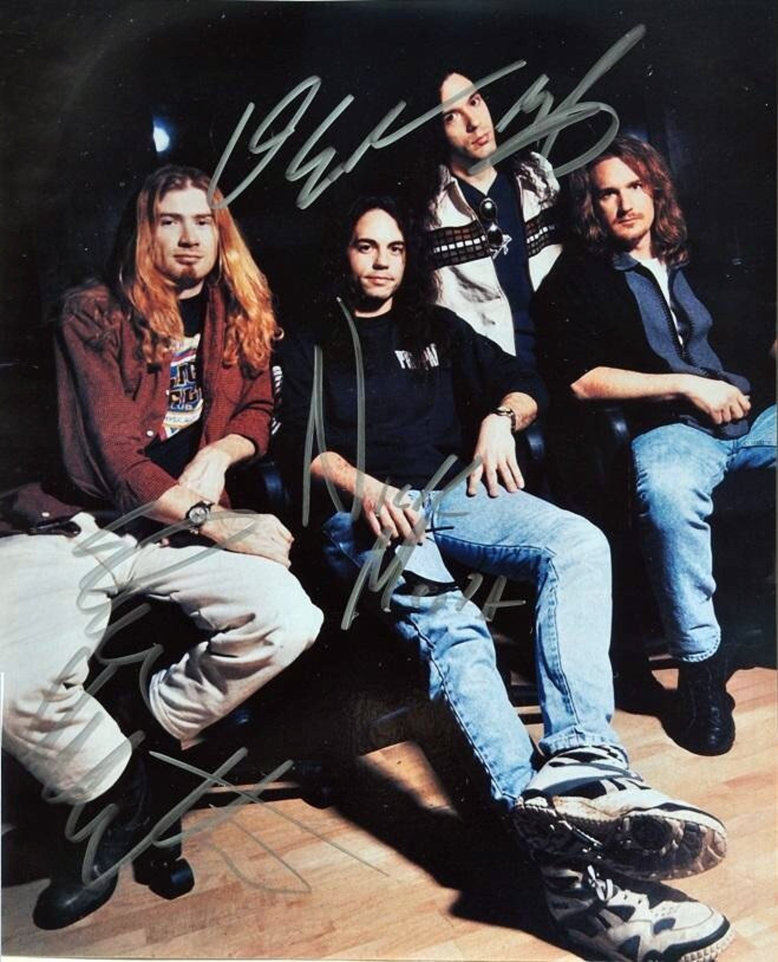 Megadeth Signed Photo X4 – Dave Mustaine - W/COA - Etsy