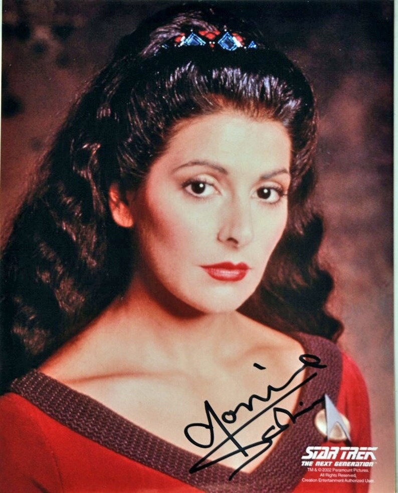 Marina Sirtis Star Trek Next Generation Signed Photo W/COA - Etsy