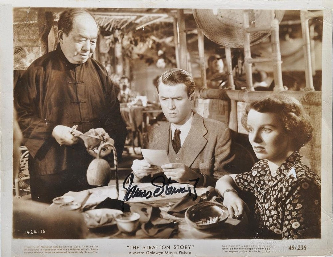 James Stewart Signed Photo - the Stratton Story, Jimmy Stewart W/COA - Etsy