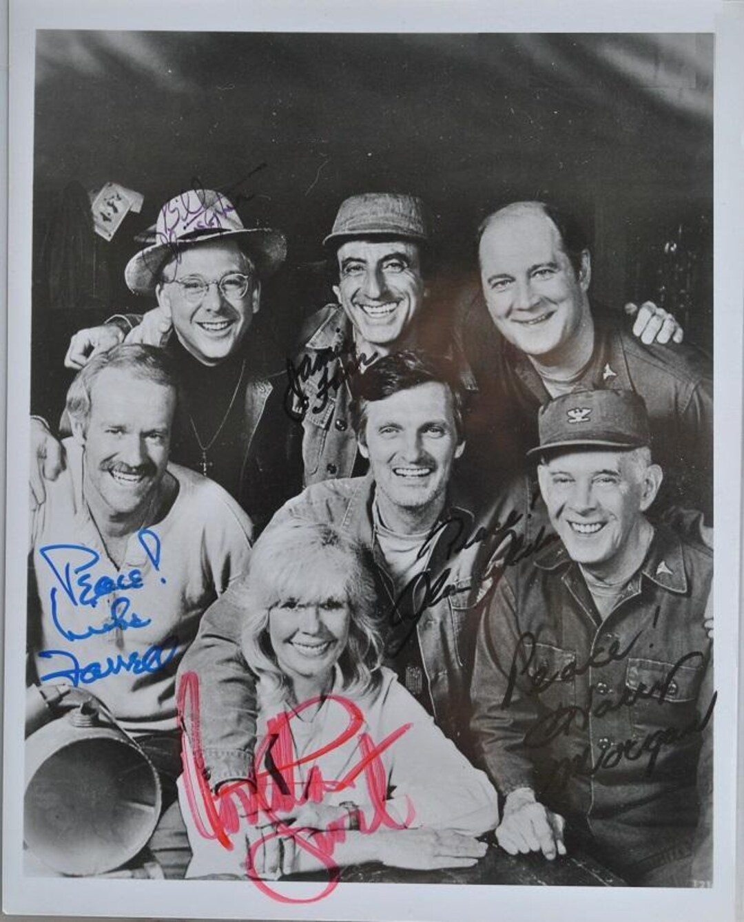 MASH Cast Signed Photo X6 - M*A*S*H* - Alan Alda, Mike Farrell, Loretta ...