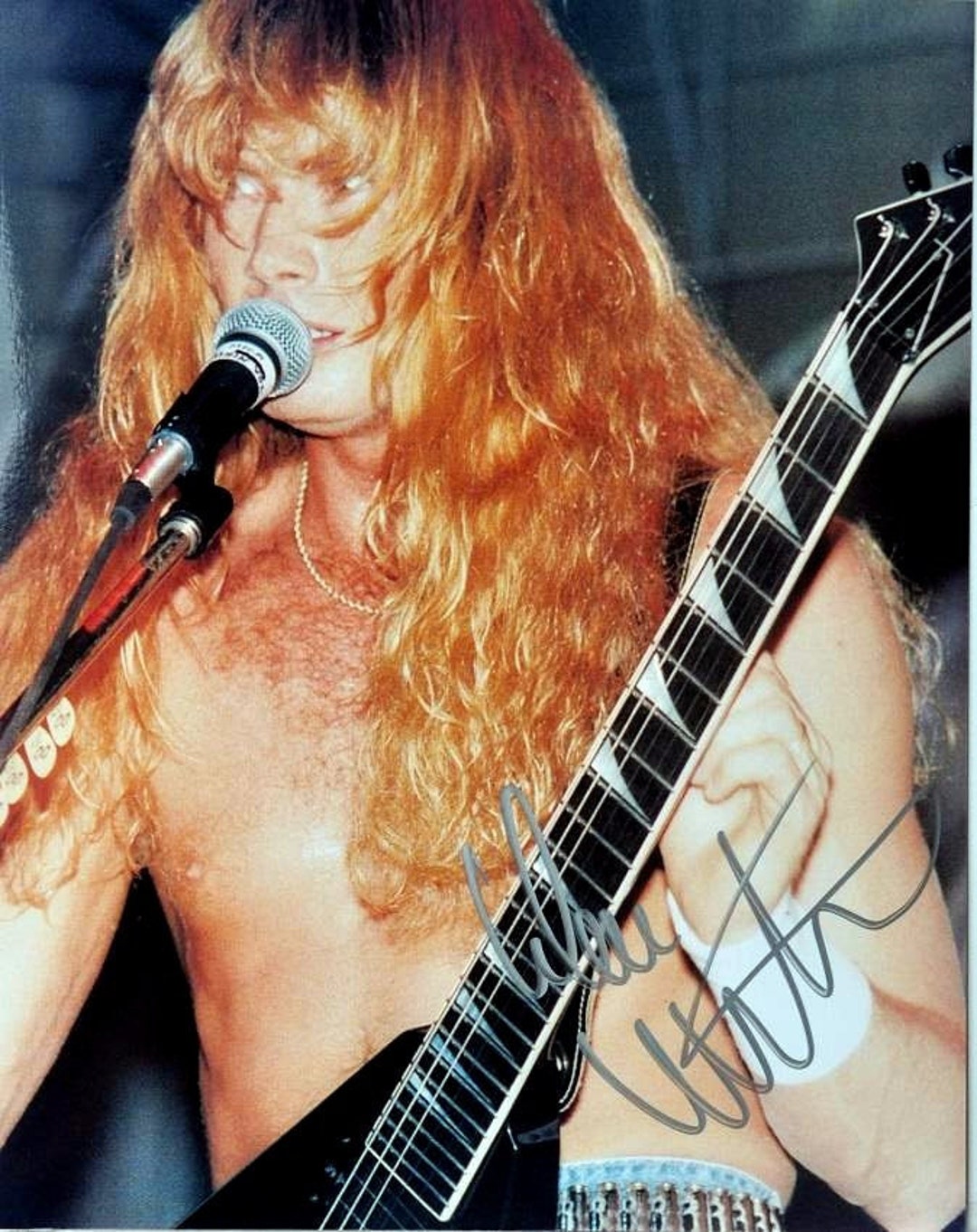 Dave Mustaine Signed Photo – Megadeth W/COA - Etsy