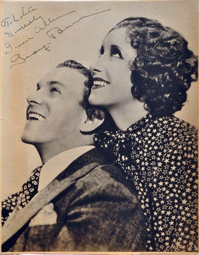 George Burns & Gracie Allen Signed Photo - Burns and Allen W/COA - Etsy