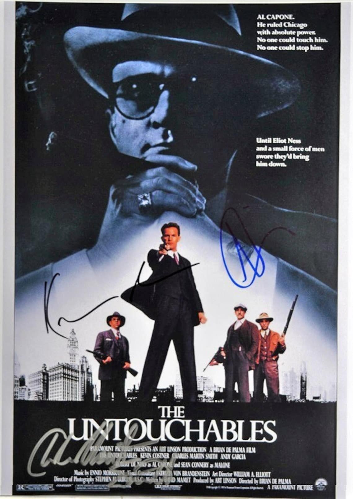 The Untouchables Cast Signed Poster X3 Andy Garcia Kevin - Etsy
