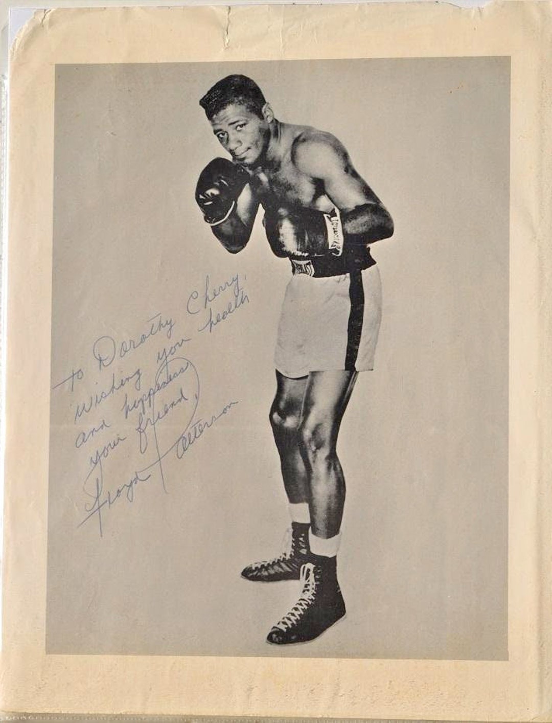 Floyd Patterson Signed Photo - Professional Boxer - W/COA - Etsy