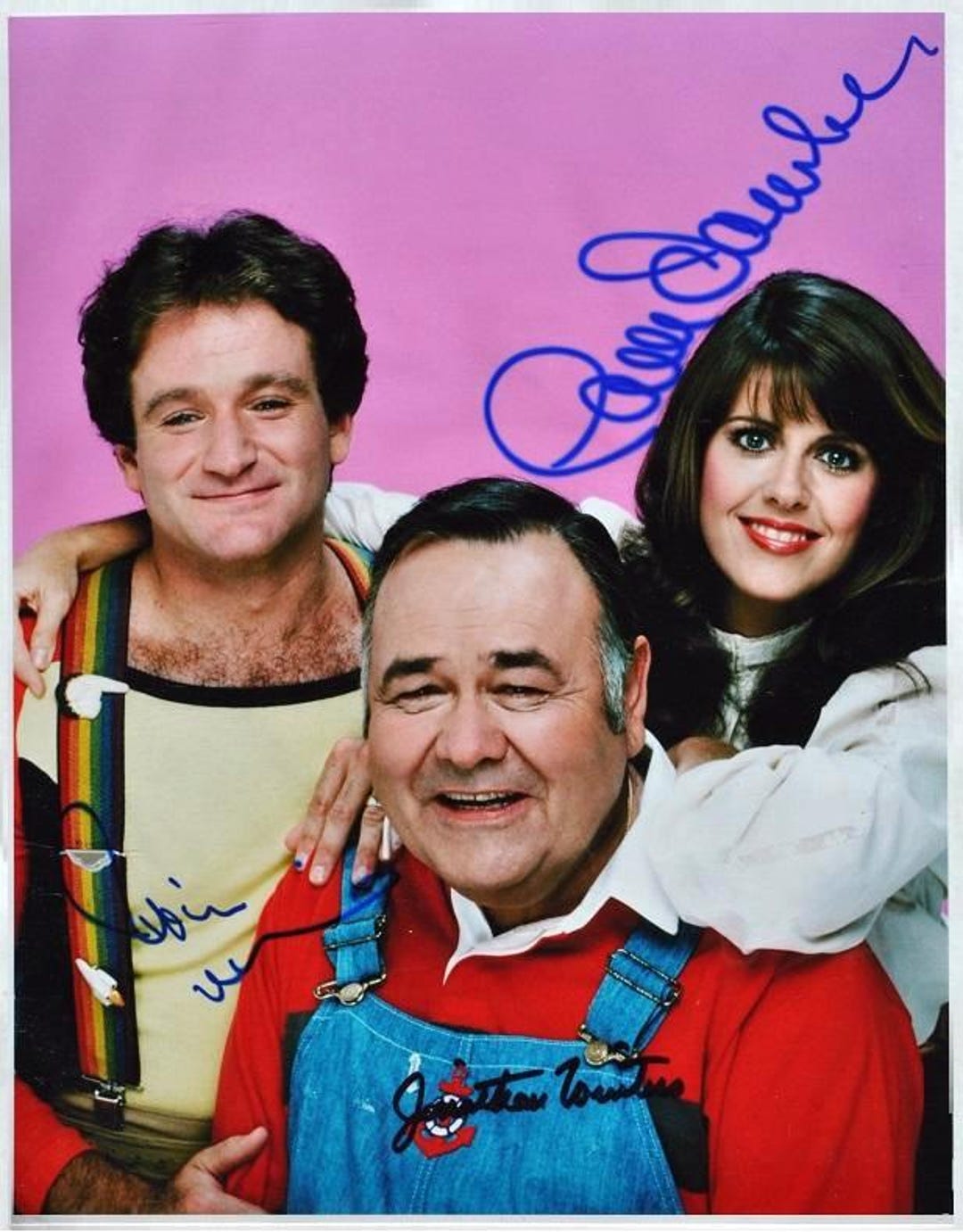 Mork and Mindy Cast Signed Photo X3 - Robin Williams, Pam Dawber ...