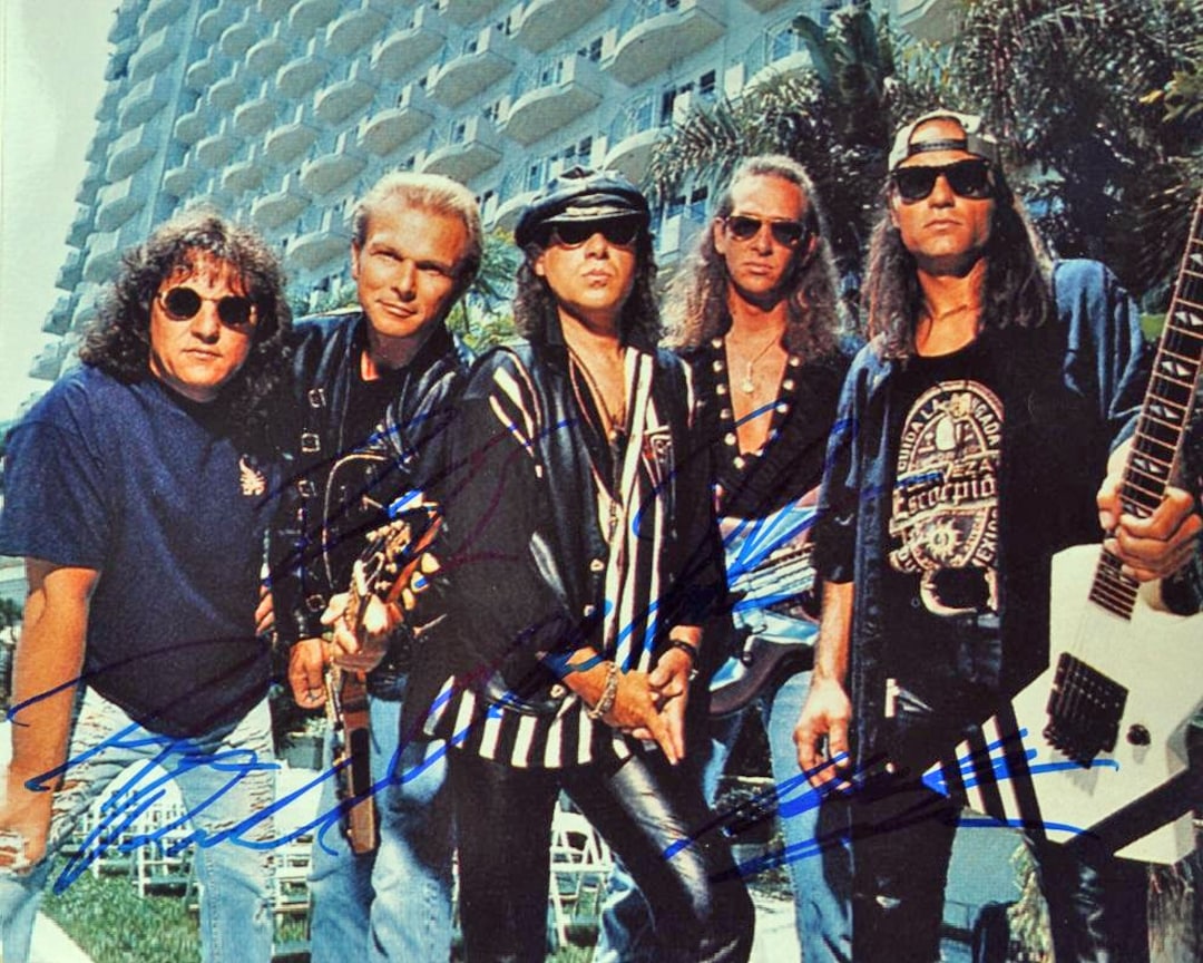 Scorpions Signed Photo X5 - Klaus Meine, Rudolf Schenker + W/COA - Etsy