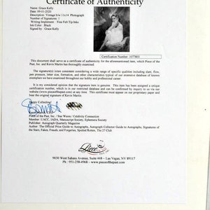 Grace Kelly Signed Photo - Princess Grace - the Swan - Mogambo 11"x 14 ...