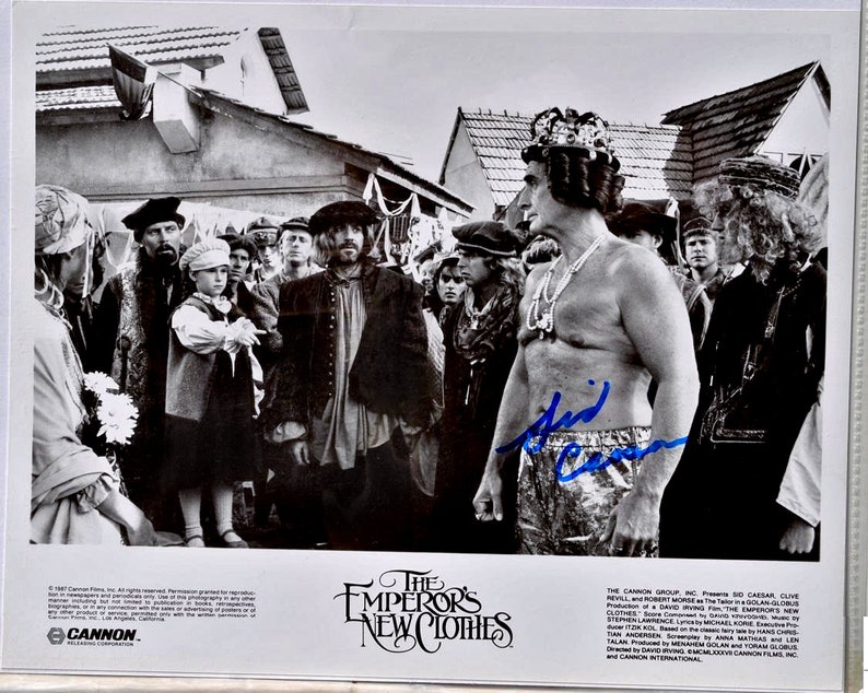 Sid Caesar Signed Photo the Emperors New Clothes W/COA - Etsy