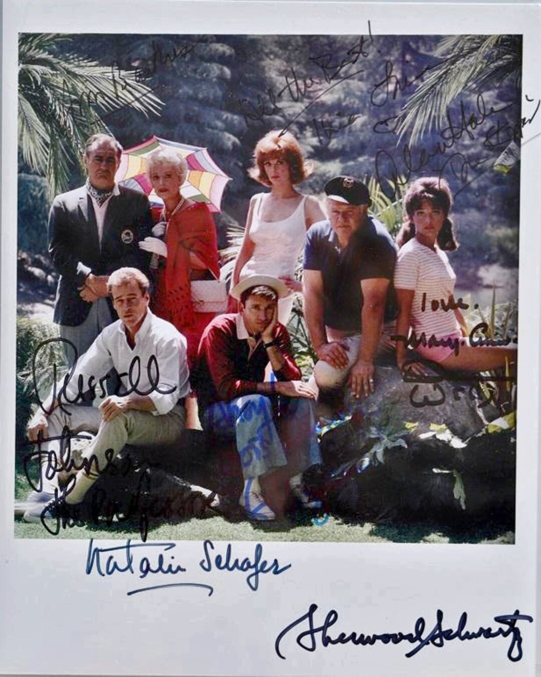 Gilligan's Island Cast Signed Photo X8 - Bob Denver, Alan Hale Jr., Jim ...