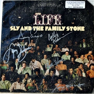Sly and the Family Stone - Life - Signed Album X5 - Graham, Robinson ...