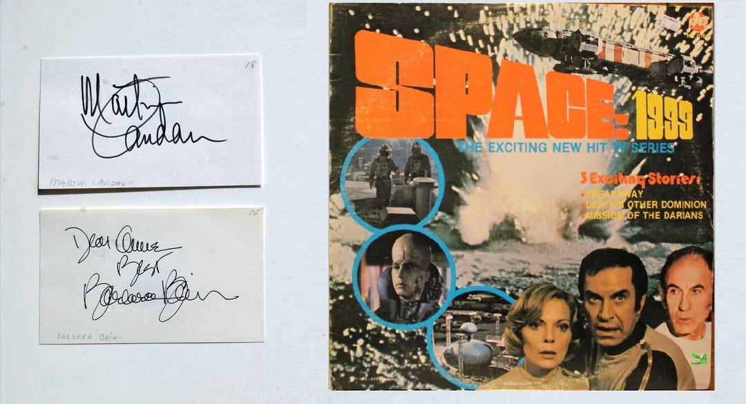 Space 1999 Cast Signed X2 – Martin Landau, Barbra Bain W/COA - Etsy