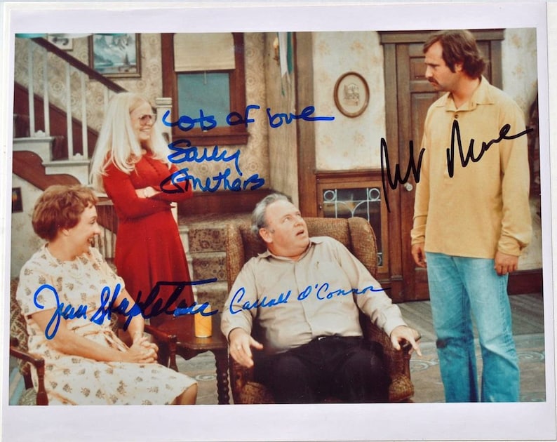 All in the Family Cast Signed Photo X4 - Carroll O'connor, Jean ...