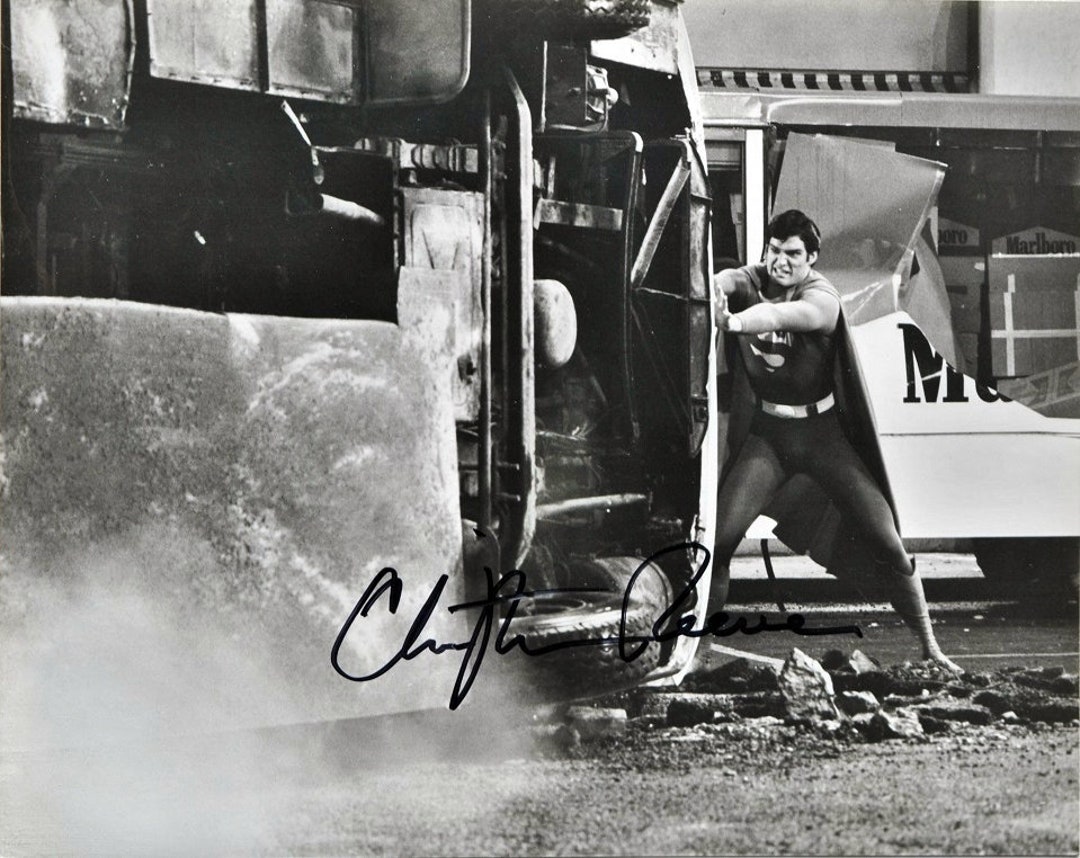 Christopher Reeve Signed Autographed Photo - Superman W/COA - Etsy