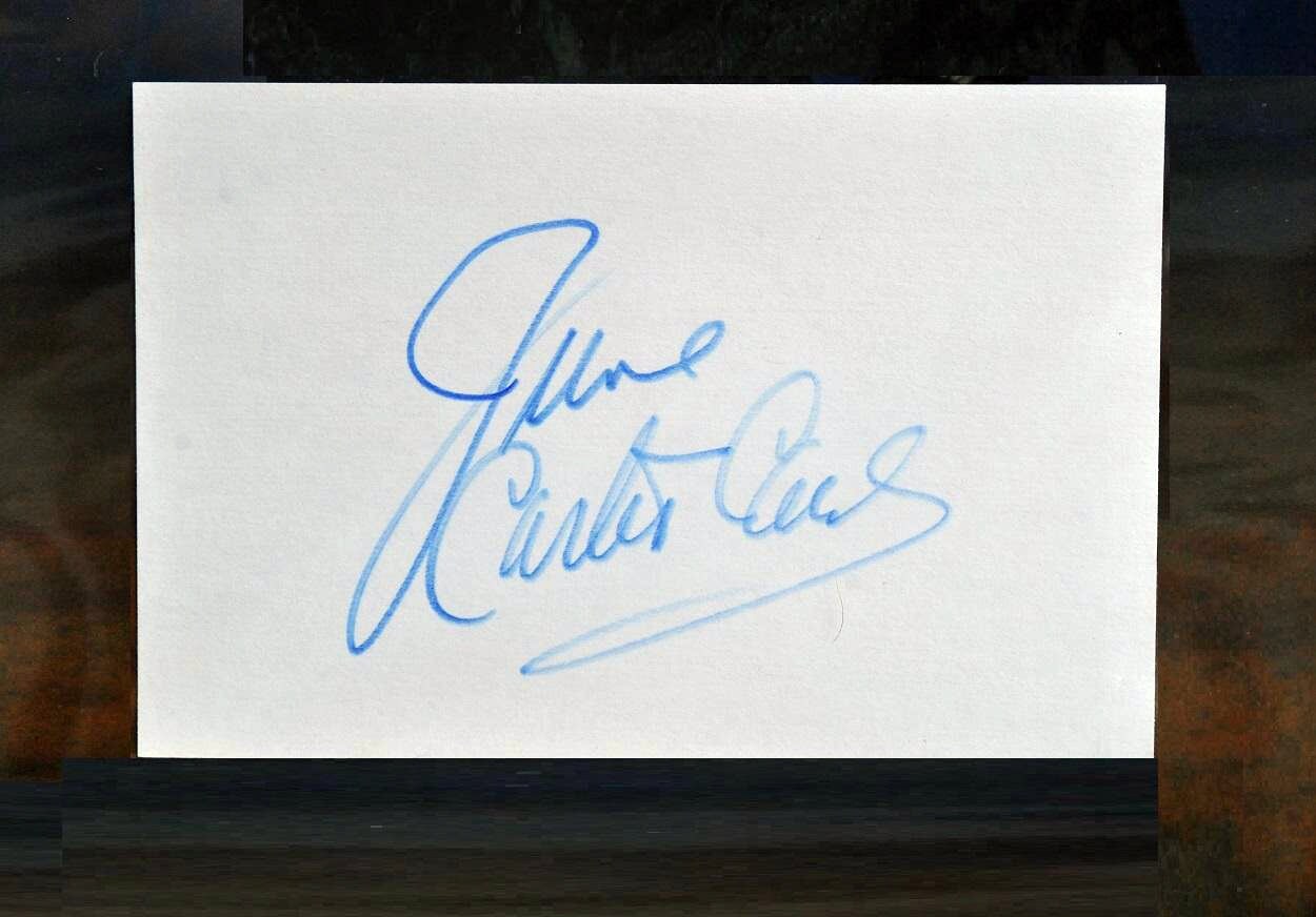 June Carter Cash Signed Page & Photo - Johnny Cash W/COA - Etsy