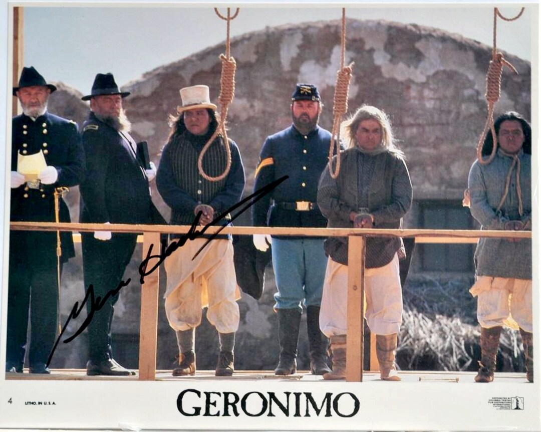 Gene Hackman Signed Photo - Geronimo - an American Legend - W/COA - Etsy