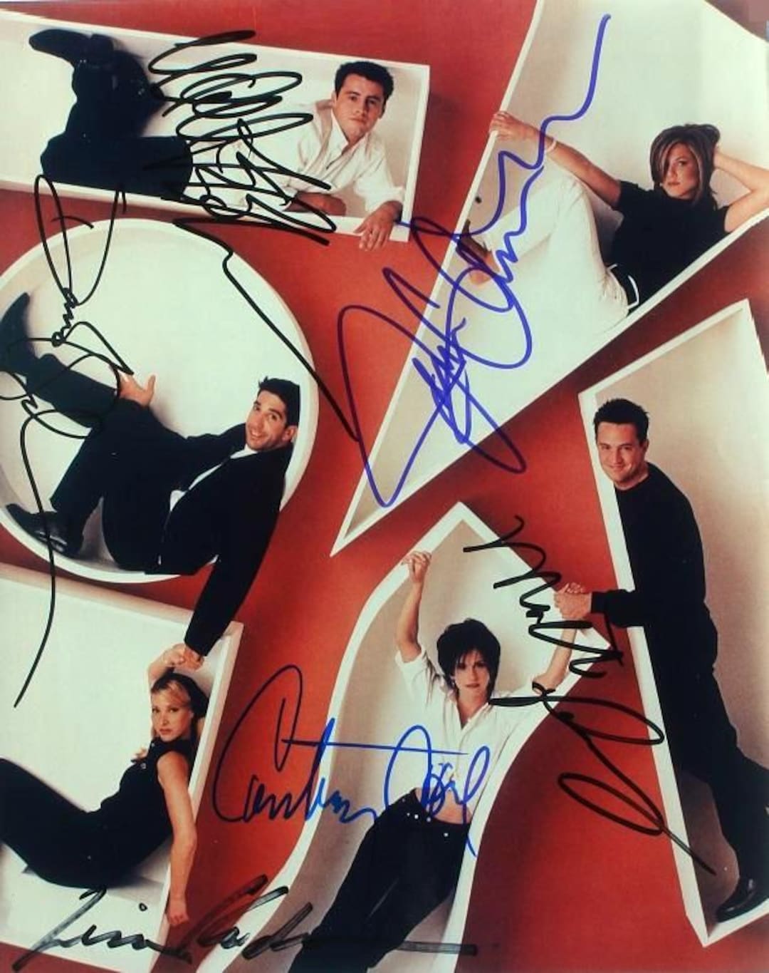 Friends Cast Signed Photo X6 - Jennifer Aniston, Courteney Cox, Lisa ...