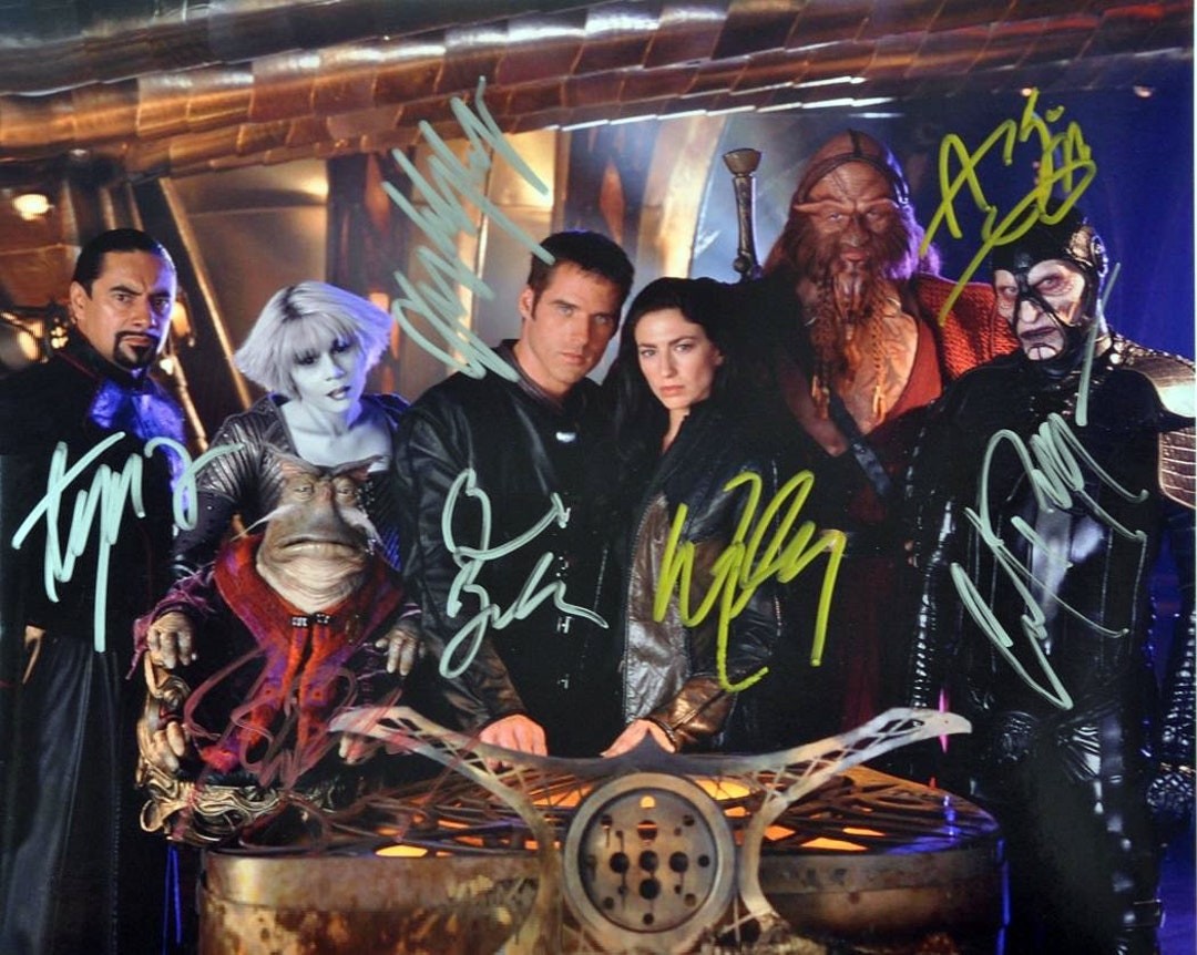 Farscape Cast Signed Photo X7 - Ben Browder, C. Black, V. Hey + W/COA ...