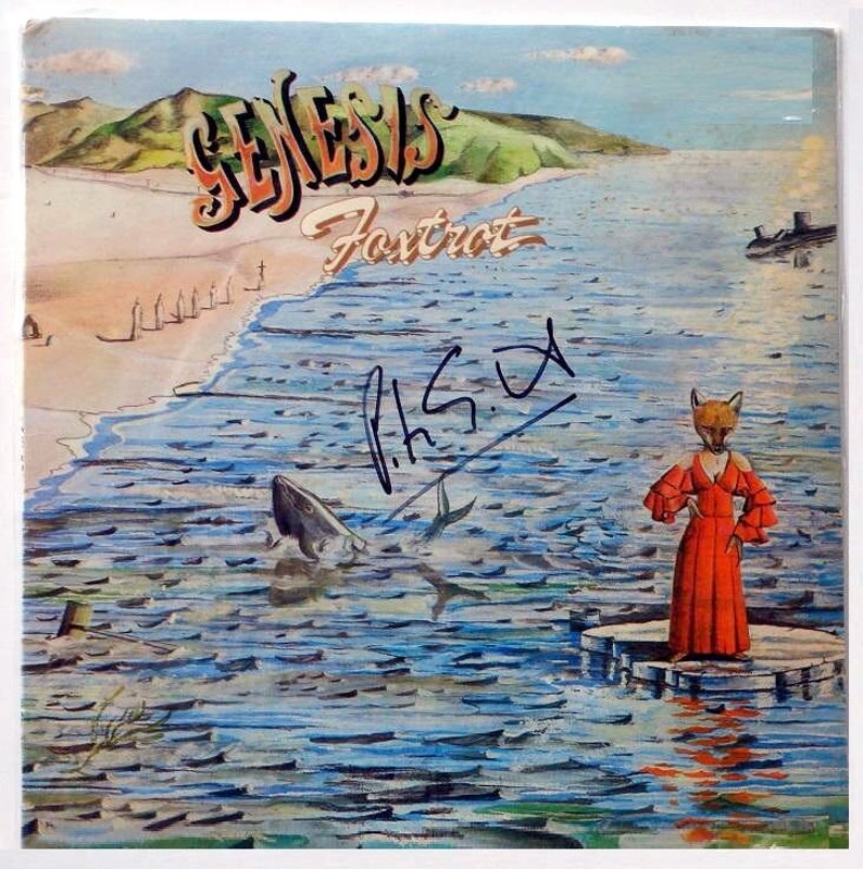Peter Gabriel Genesis Foxtrot Signed Album JSA COA - Etsy