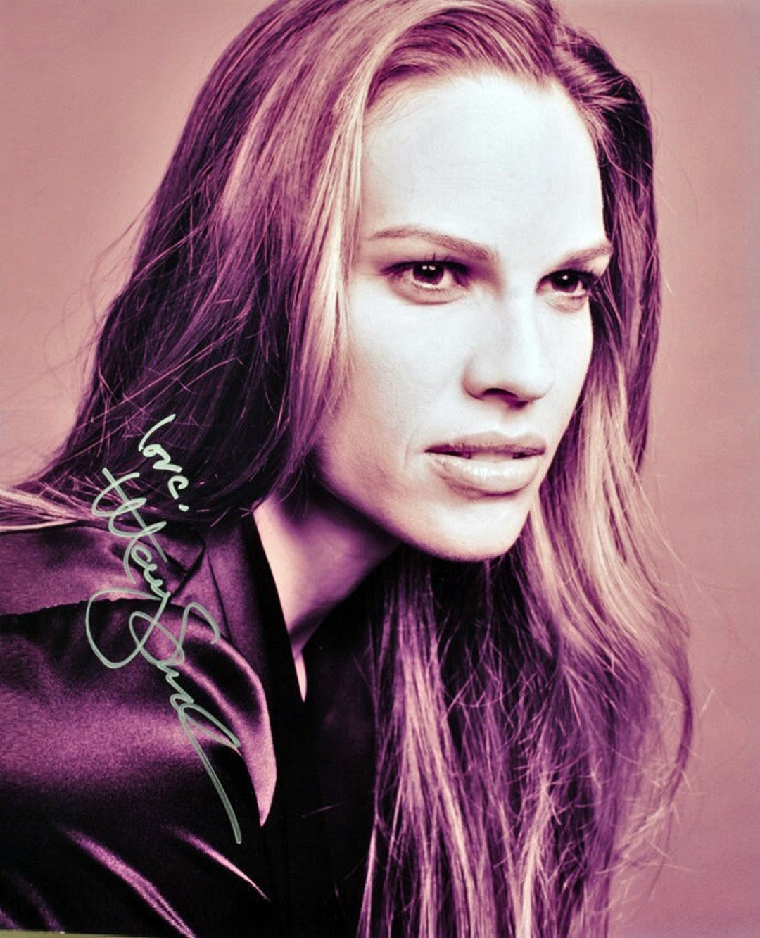 Hilary Swank Signed Photo W/COA - Etsy