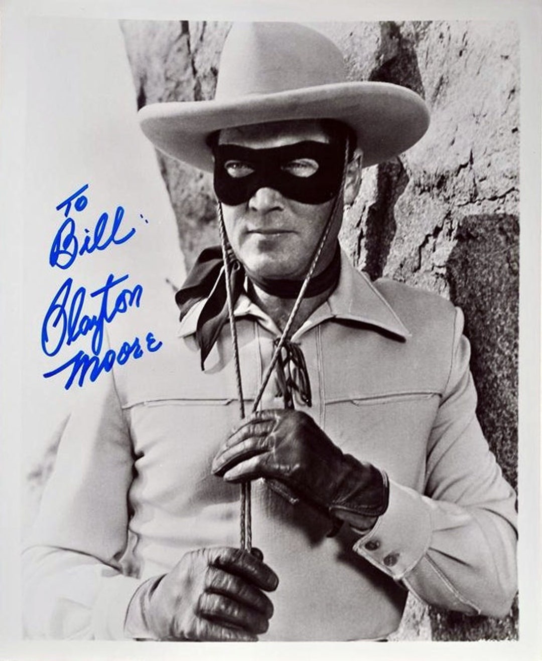 Clayton Moore Signed Photo - the Lone Ranger - W/COA - Etsy