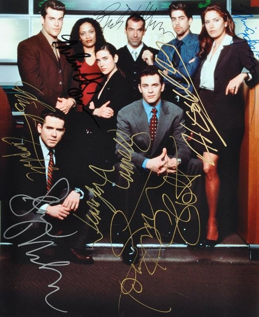 The Street Cast Signed Photo X8 - Jennifer Connelly, Christian Campbell ...
