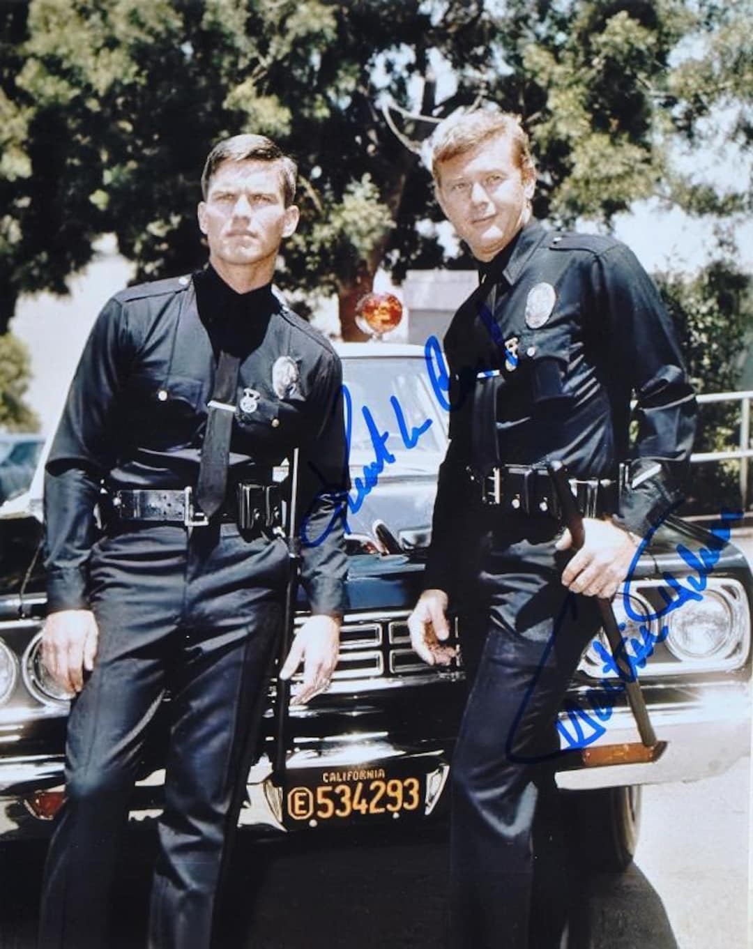 Adam 12 Cast Signed Photo X2 – Martin Milner, Kent Mccord W/COA - Etsy