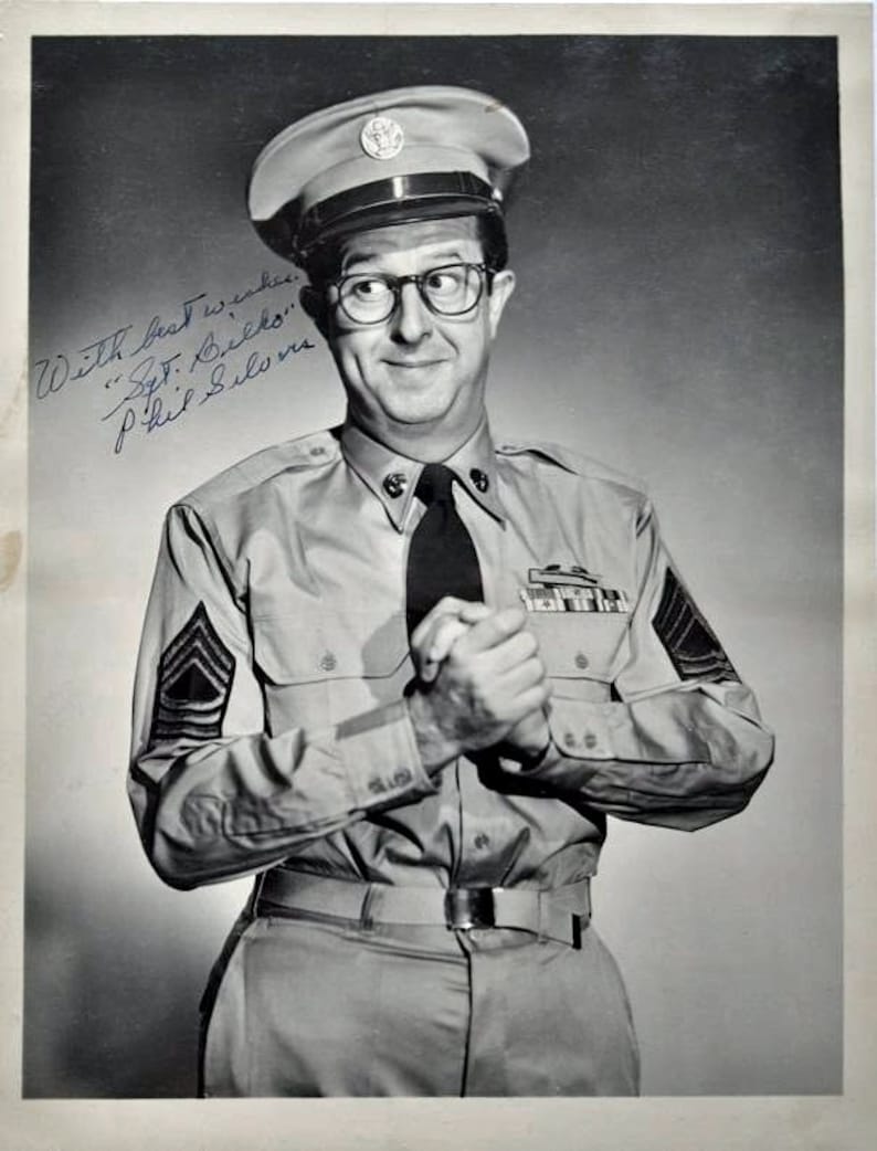 Phil Silvers Signed Photo - Sergeant Bilko - the Phil Silvers Show W ...