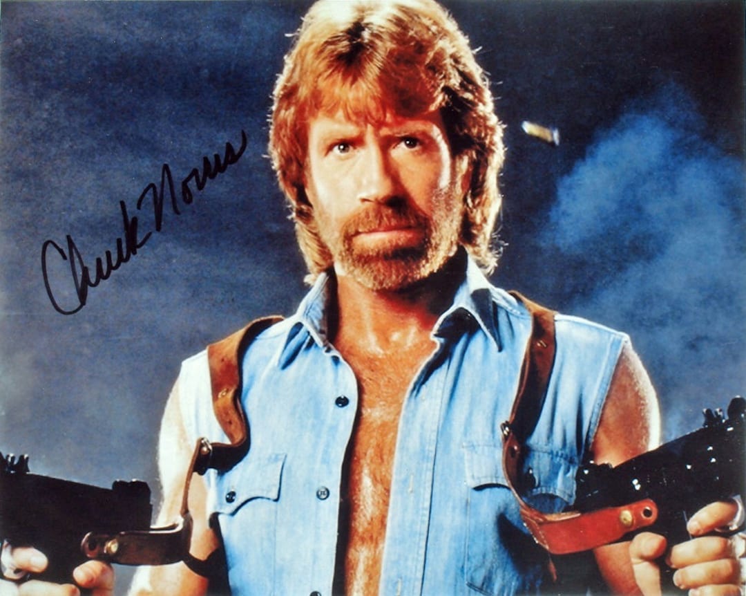 Chuck Norris Signed Photo - the Octagon - Delta Force -walker, Texas ...