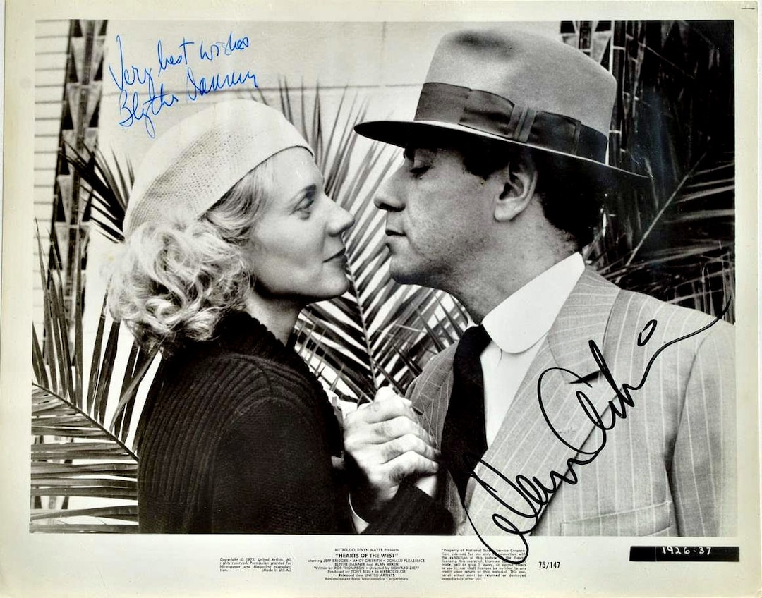 Alan Arkin & Blyth Danner Signed Photo - Hearts of the West - W/COA - Etsy
