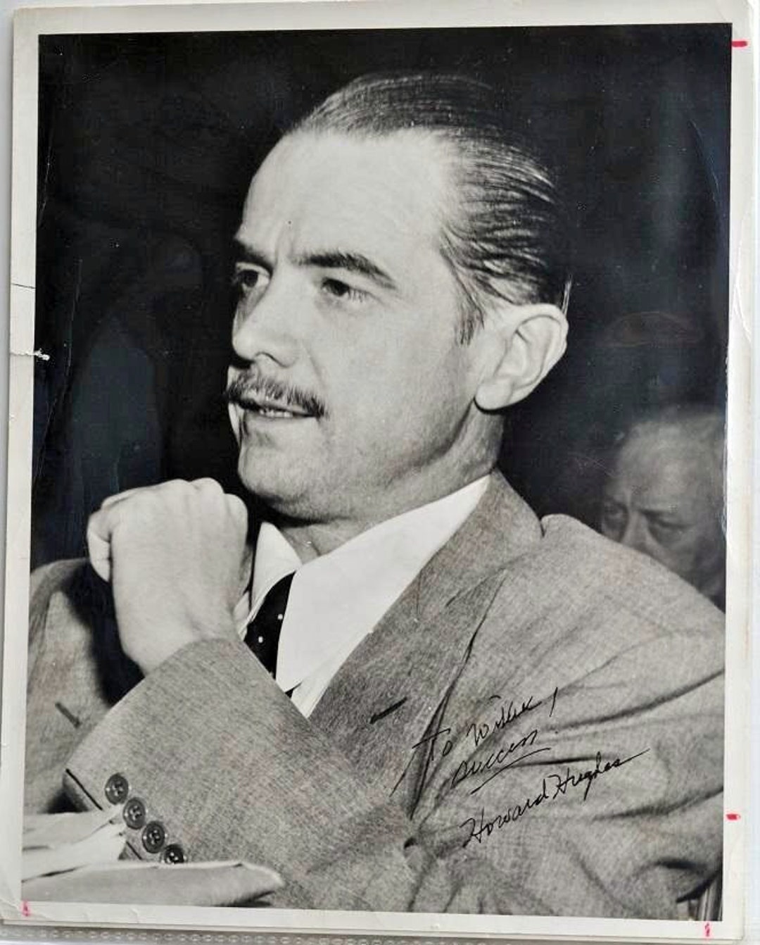 Howard Hughes Signed Photo – to Success W/COA - Etsy