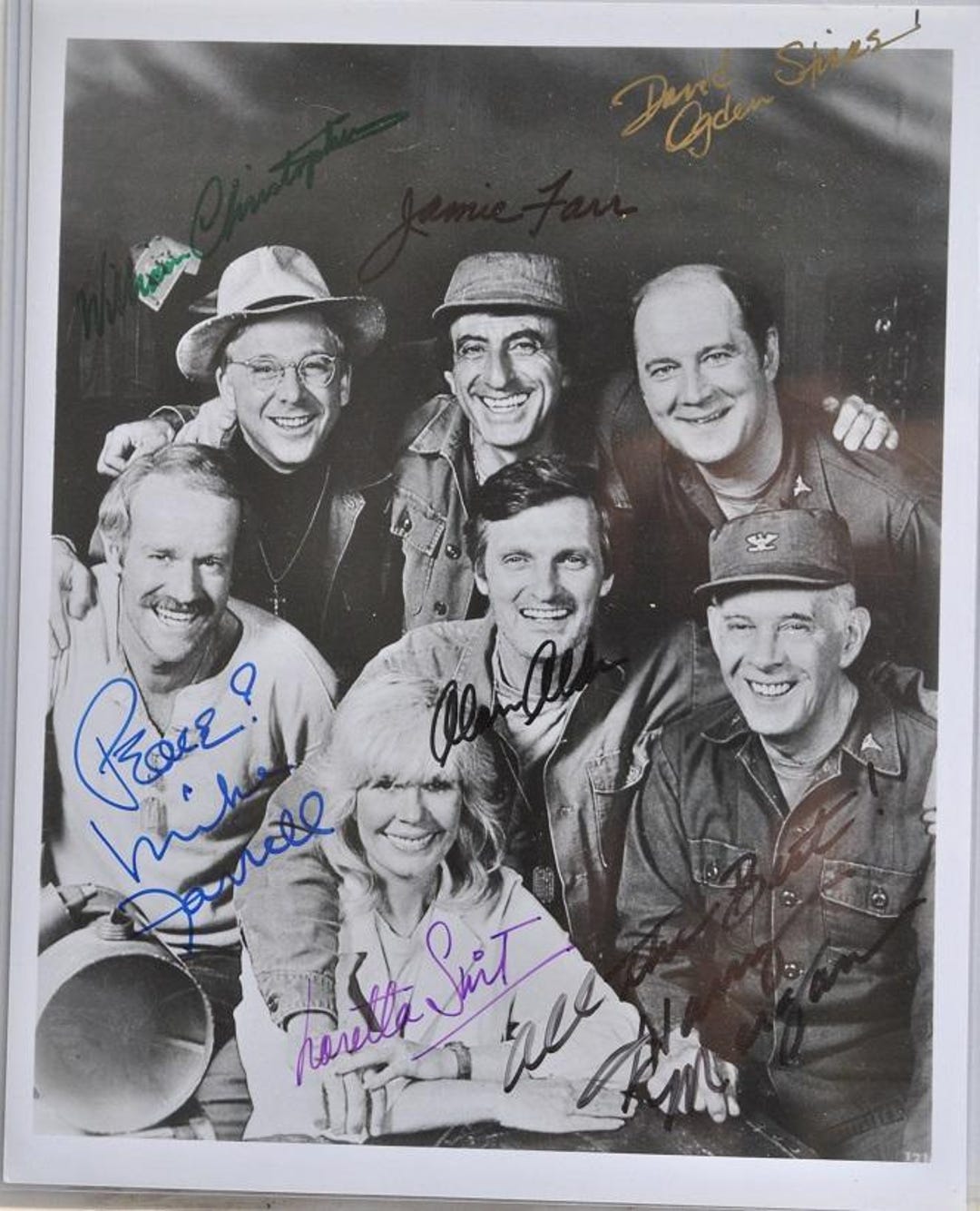 MASH Cast Signed Photo X7 - M*A*S*H* - Alan Alda, Mike Farrell, Loretta ...