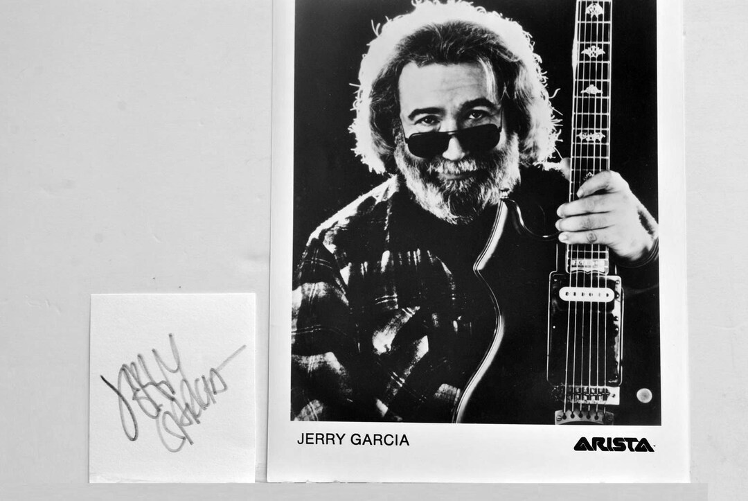 Jerry Garcia Signed Page & Photo - the Grateful Dead - W/COA - Etsy