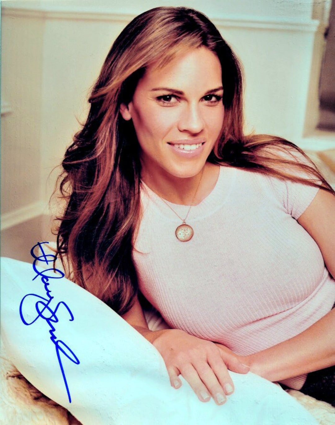 Hilary Swank Signed Photo W/COA - Etsy