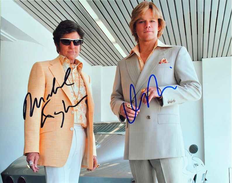 Matt Damon & Michael Douglas Signed Photo Behind the - Etsy