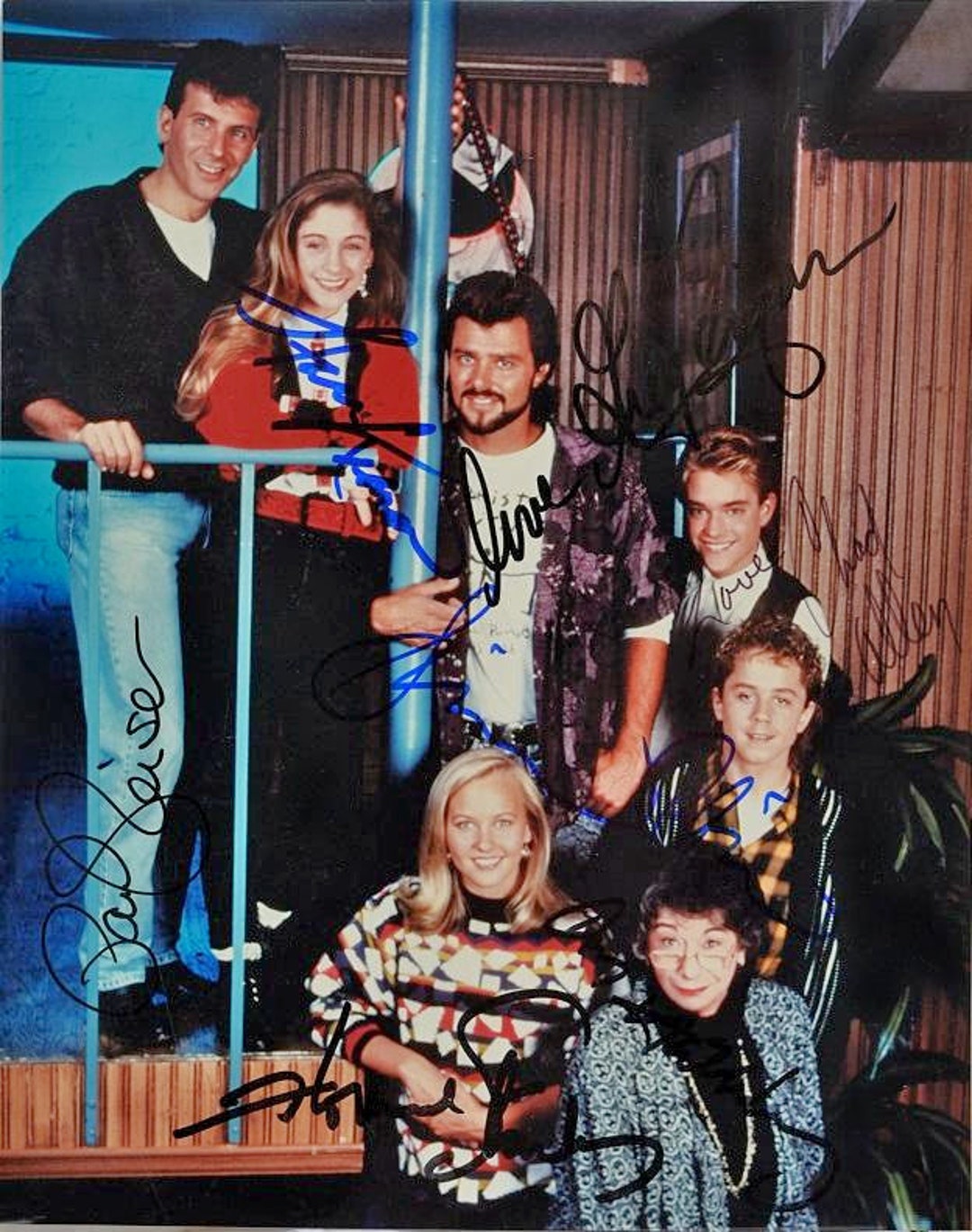 My Two Dads Cast Signed Photo X7 Paul Reiser, Staci Keanan, Greg Evigan ...
