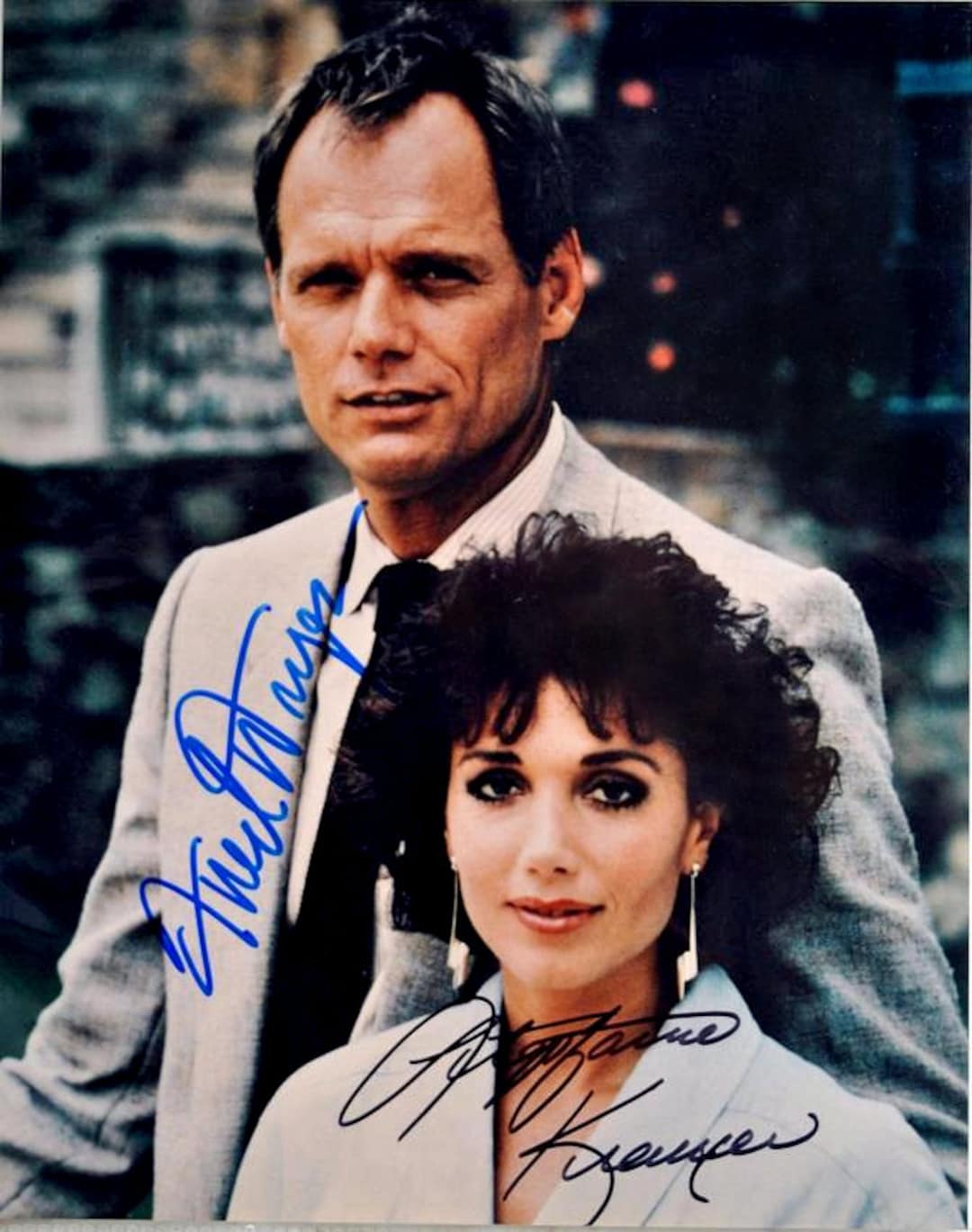 Hunter Cast Signed Photo X2 - Fred Dryer & Stepfanie Kramer - W/COA - Etsy