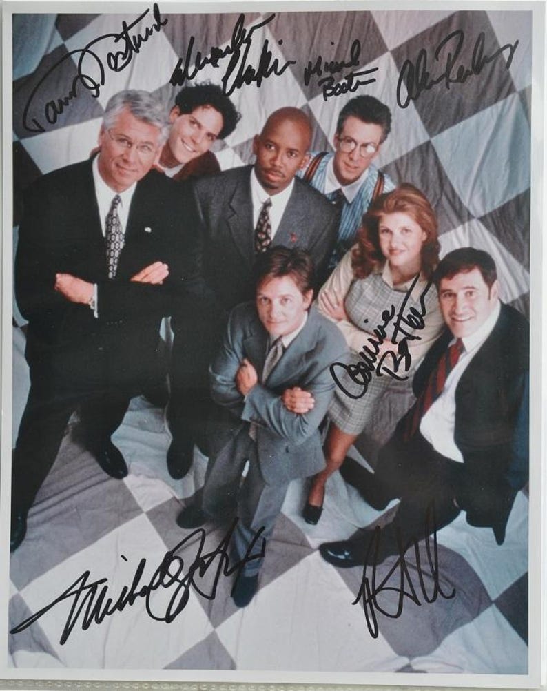 Spin City Cast Signed Photo X7 - Michael J. Fox, Richard Kind, Alan ...
