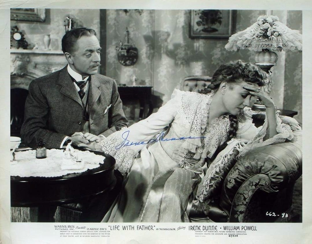 Irene Dunne - Life With Father Signed Photo W/COA - Etsy