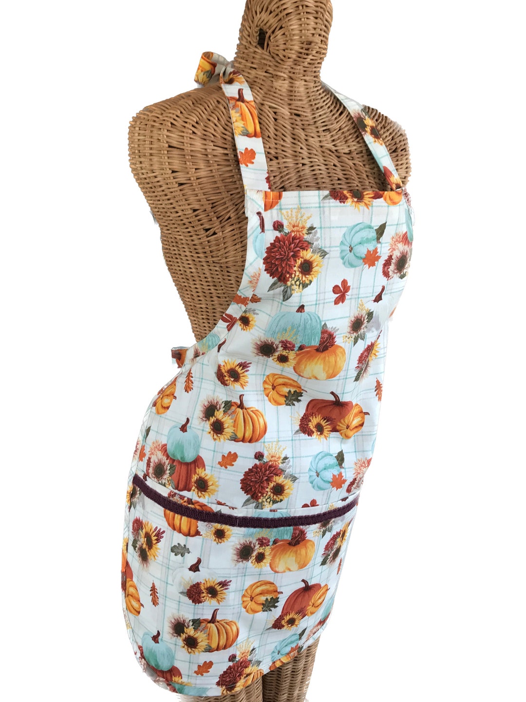 Thanksgiving Apron With Three Section Pocket - Etsy
