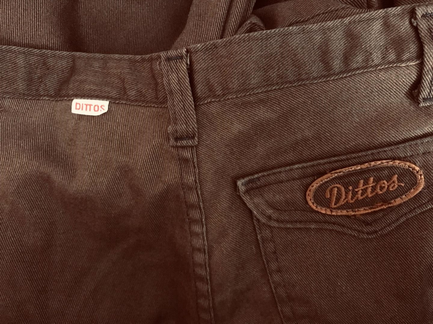 70's Dittos Jeans Brown Straight Leg Pant - Etsy