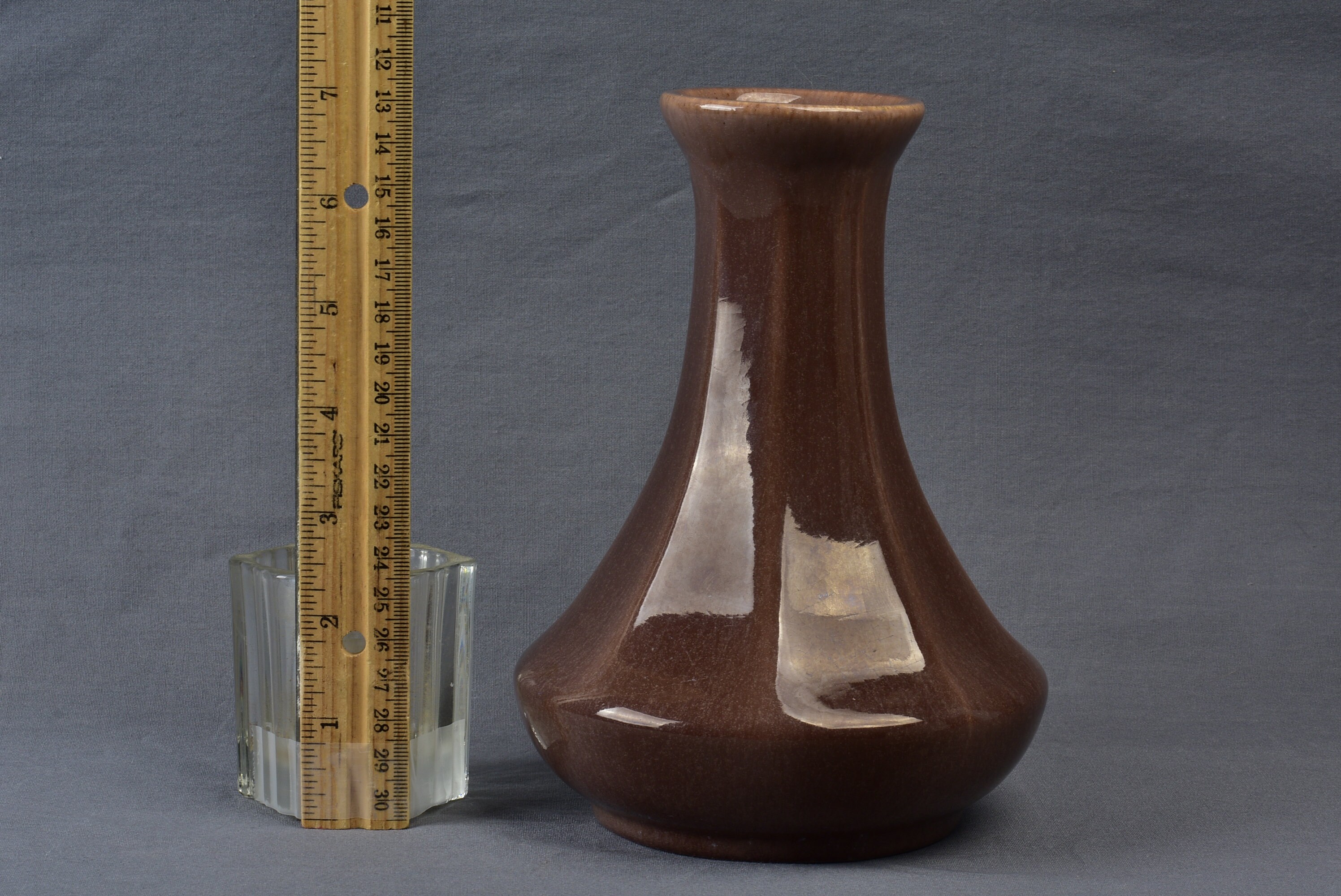 Muncie Pottery 1920's Gloss Dark Brown Column Lamp - Etsy