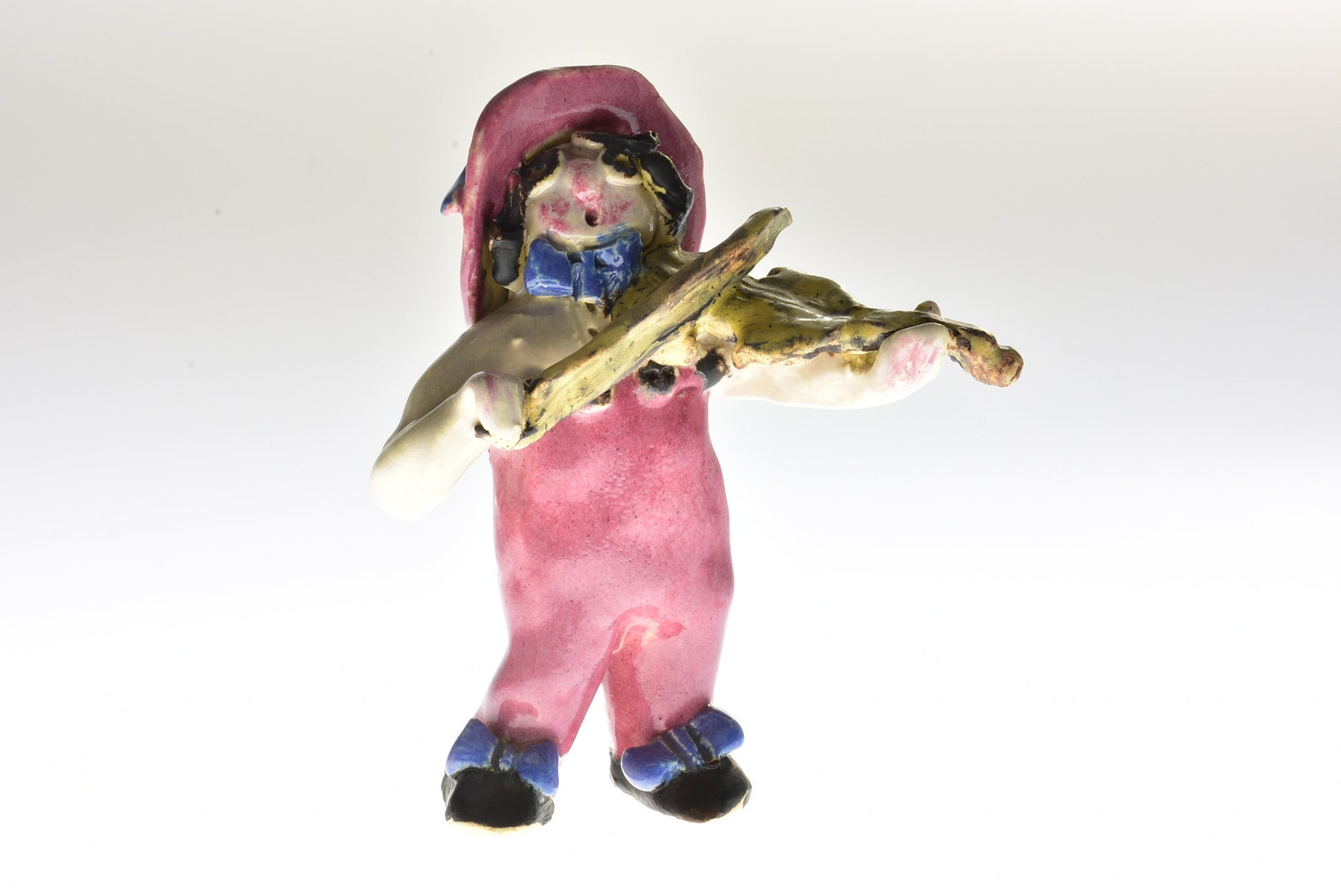 Overbeck Pottery 1911-55 Man Playing Fiddle Figure - Etsy