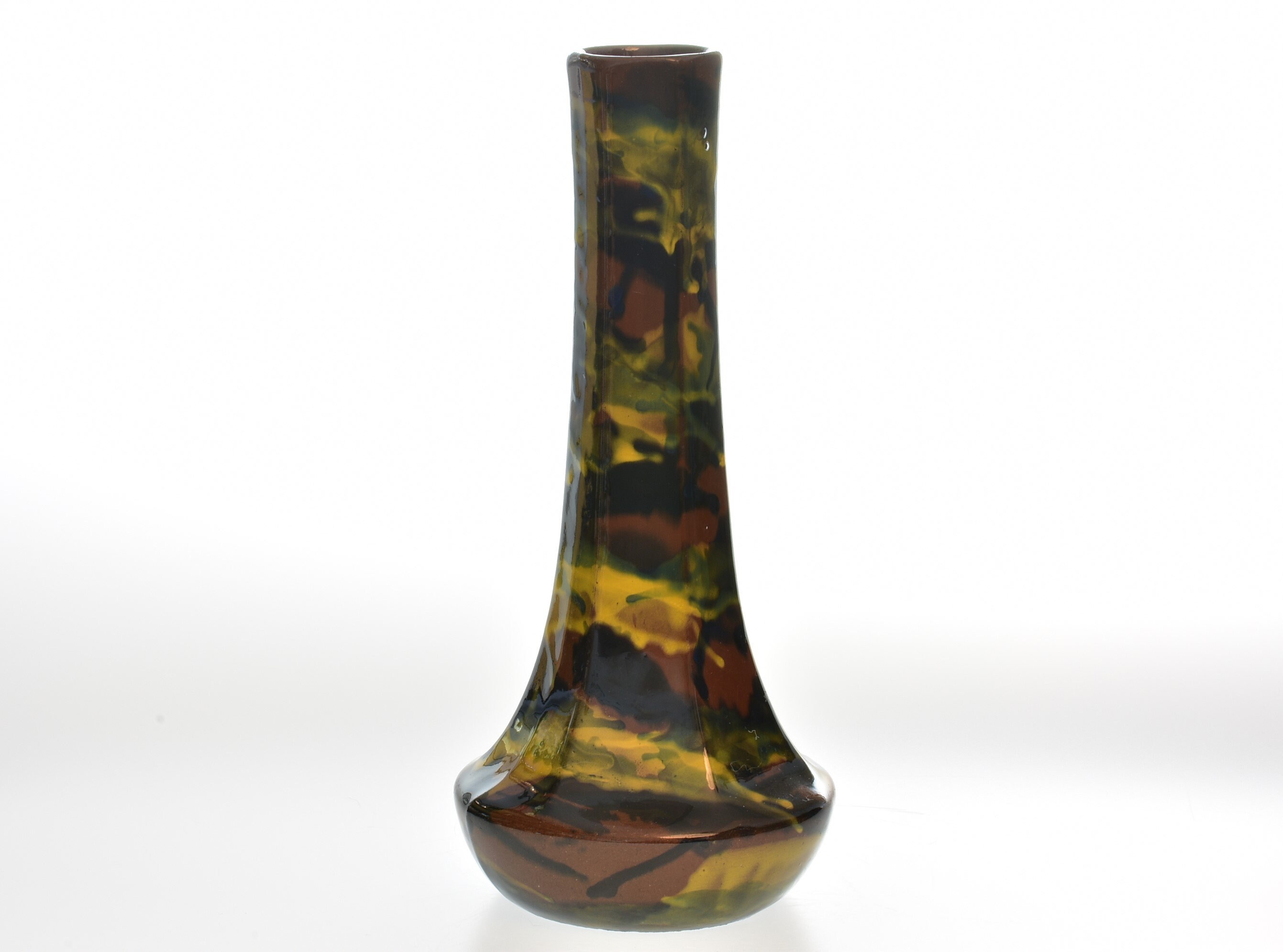 Peters and Reed Pottery Marbelized Column Squat Vase 49 , 1920s - Etsy