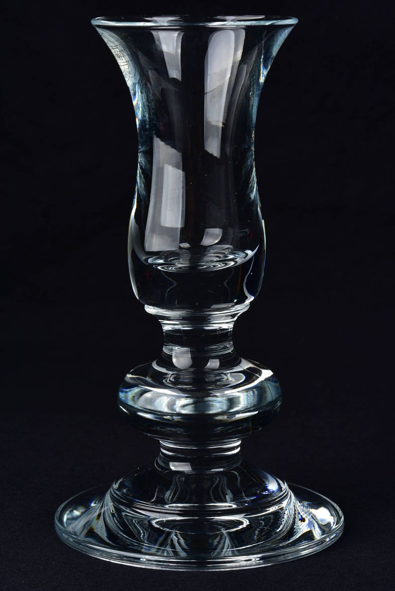 Colony Crystal Art Glass Candle Holder - Etsy