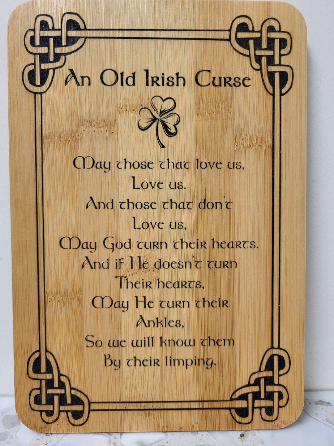 Irish Curse Plaque, Wall Decor - Etsy
