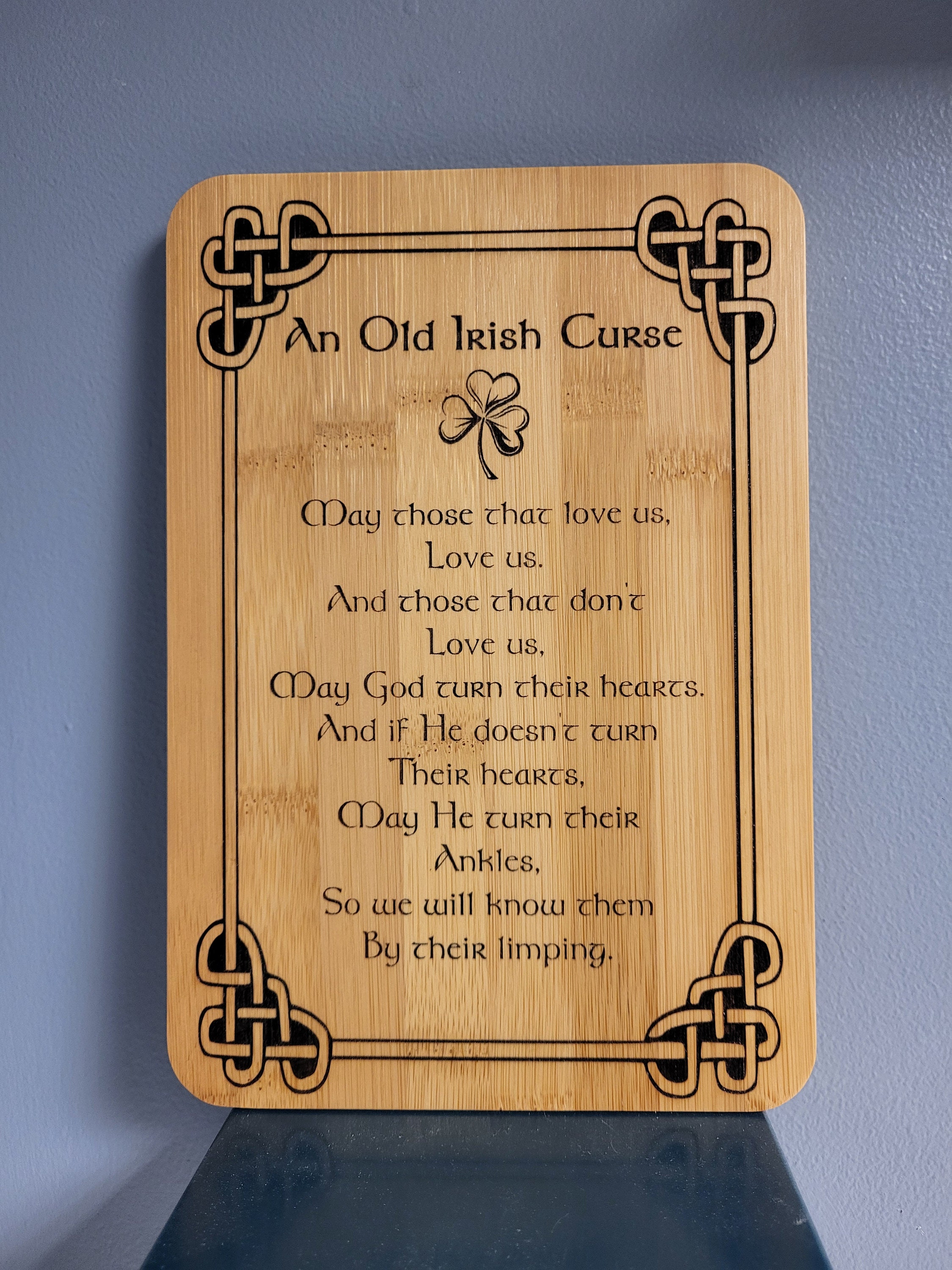 Irish Curse Plaque, Wall Decor - Etsy