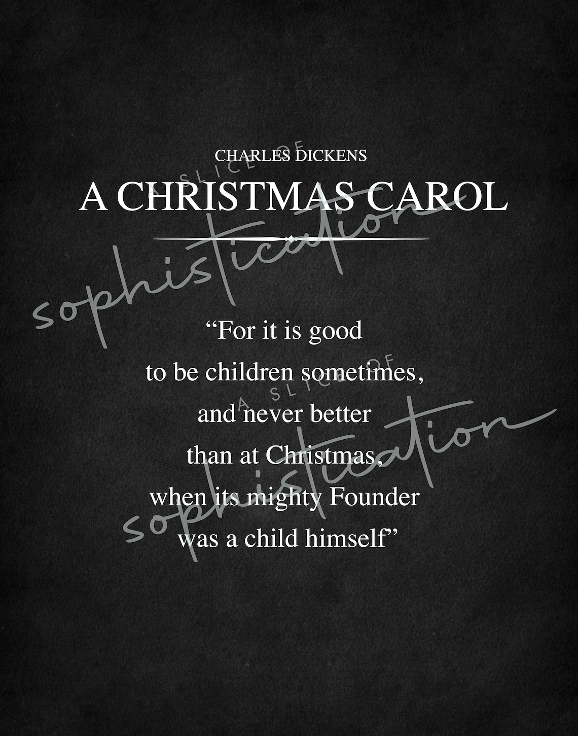 Charles Dickens - A Christmas Carol Quote . Printable Sign | Digital ...