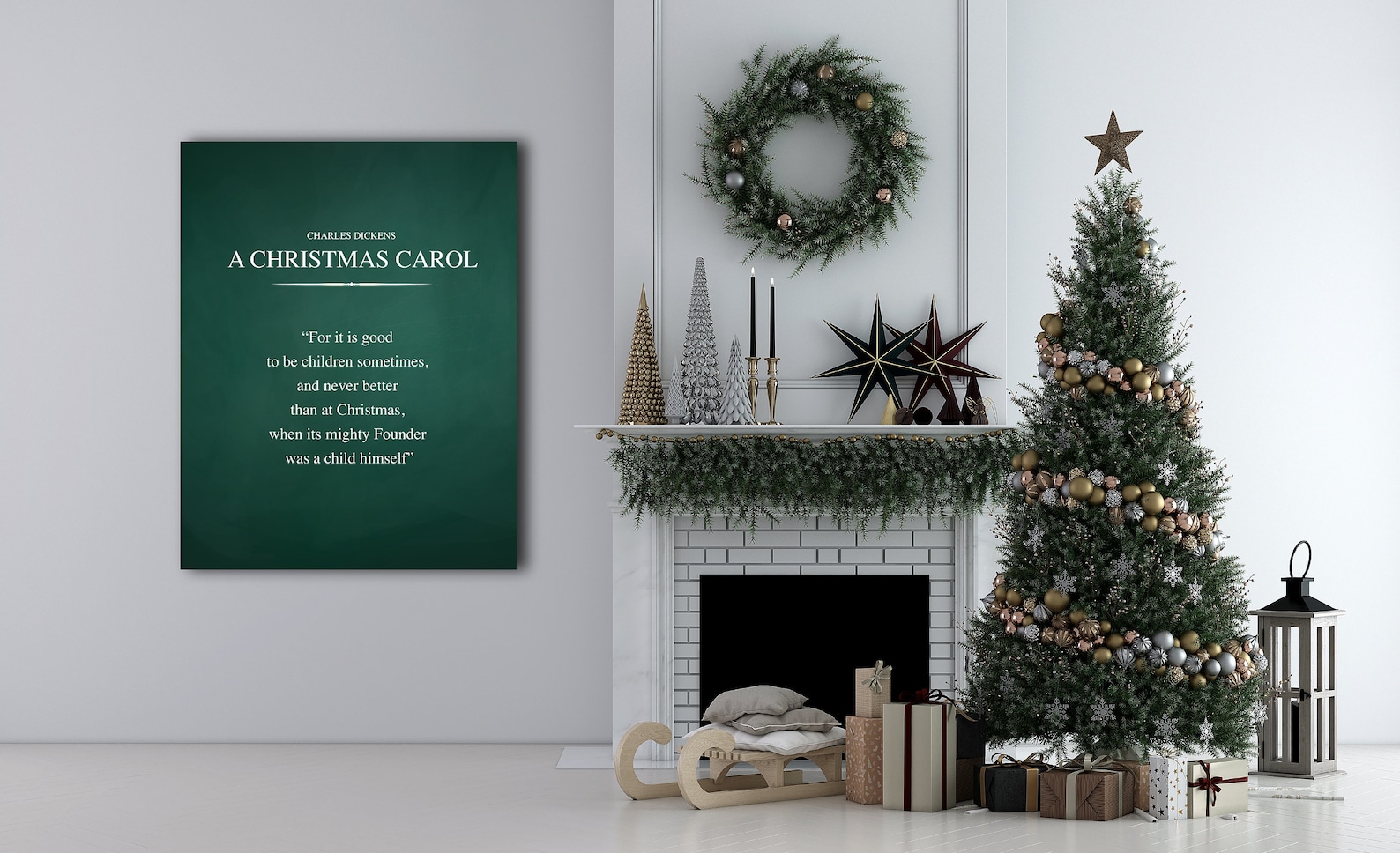 Charles Dickens - A Christmas Carol Quote . Printable Sign | Digital ...