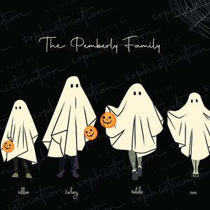 Halloween Ghost Family Portrait - Etsy