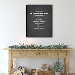 Charles Dickens - A Christmas Carol Quote . Printable Sign | Digital ...